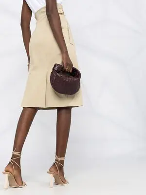 Alberta Ferretti Buckled Strap Pencil Skirt