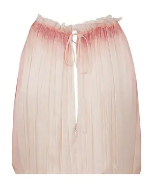 Alberta Ferretti Ruffled-halterneck Silk Dress