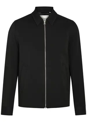 LES DEUX Como Coach Logo-embroidered Woven Jacket