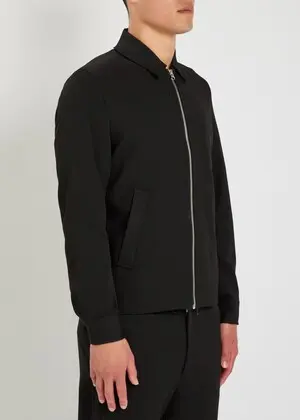 LES DEUX Como Coach Logo-embroidered Woven Jacket