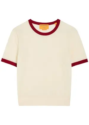 Guest In Residence Fine-knit Cashmere T-shirt - Cream