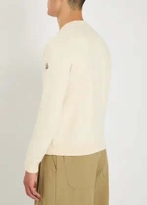 Moncler Logo-embroidered Cotton-blend Jumper