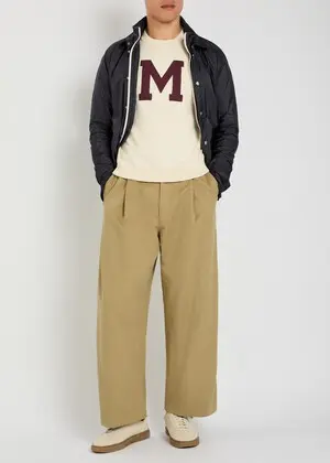 Moncler Logo-embroidered Cotton-blend Jumper