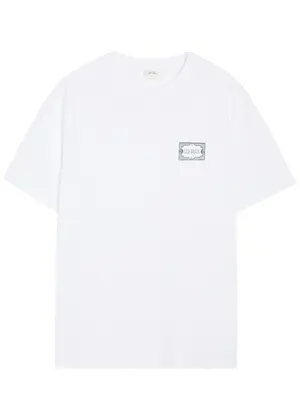 LES DEUX Italian Logo-print Cotton T-shirt - White