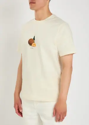 LES DEUX Lemons Printed Cotton T-shirt