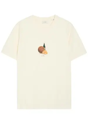 LES DEUX Lemons Printed Cotton T-shirt - White