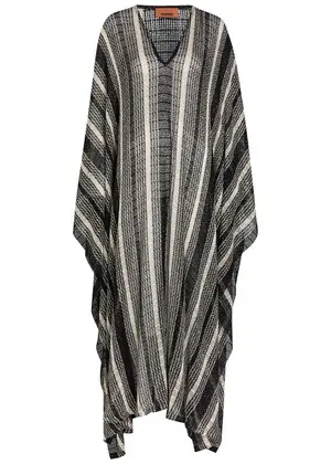Missoni Striped Open-knit Kaftan Cover-up