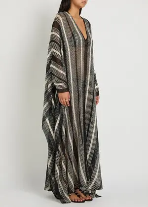 Missoni Striped Open-knit Kaftan Cover-up