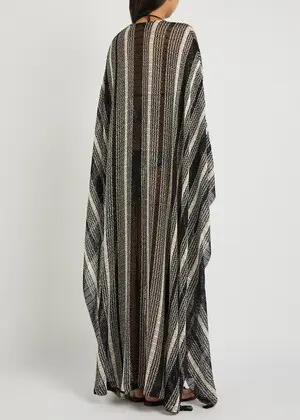 Missoni Striped Open-knit Kaftan Cover-up
