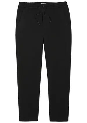 LES DEUX Como Tapered-leg Trousers - Black