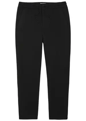 LES DEUX Tapered-leg Trousers - Black