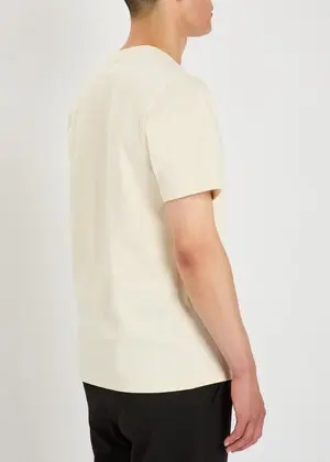 LES DEUX Court Printed Cotton T-shirt