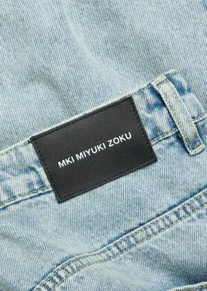 MKI MIYUKI ZOKU Straight-leg Jeans In Bleach Wash