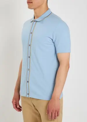 Paul Smith Striped-trim Cotton-blend Shirt
