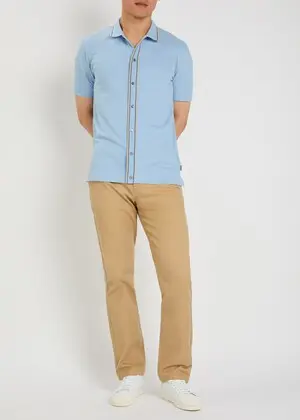 Paul Smith Striped-trim Cotton-blend Shirt