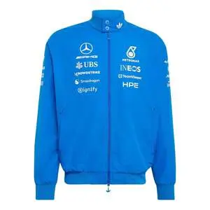Adidas X Mercedes Amg Petronas Formula 1 Team Harrington Jacket - Blue Bird