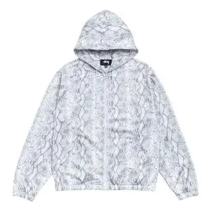 StÜssy Athletic Mesh Zip Hoodie - Snake