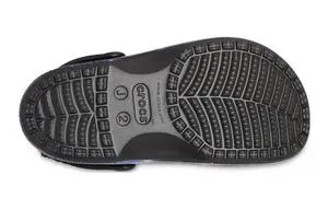 CROCS Baya Lined Fuzzy-strap Galaxy Clogs 'black Multi