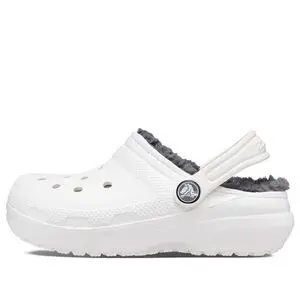 CROCS Classic Lined Clogs 'white Grey - White/grey