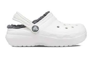 CROCS Classic Lined Clogs 'white Grey