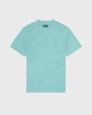 Vilebrequin Mineral Dye Cotton Tshirt Tee Shirt Tangi - Green