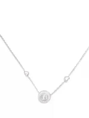 Guess G" Talisman Crystal-embellished Pendant Necklace - Silver