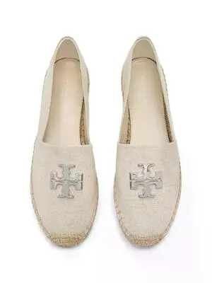 Tory Burch Eleanor Logo-plaque Espadrilles - Neutrals