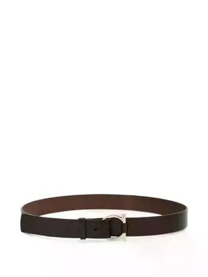 FERRAGAMO Gancini Buckle Belt - Brown