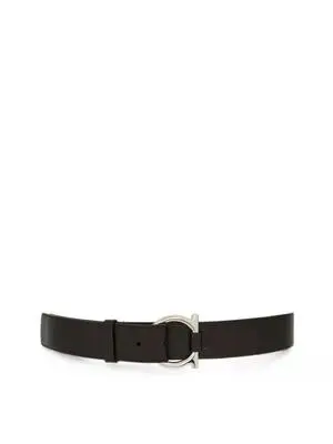 FERRAGAMO Gancini Buckle Belt - Brown