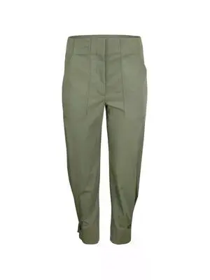 Veronica Beard Stapleton Button-cuff Trousers