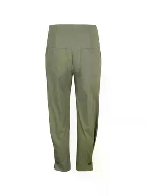 Veronica Beard Stapleton Button-cuff Trousers