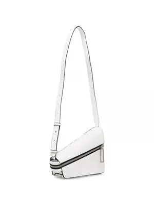 Sisley Geometrical Cross Body Bag - White