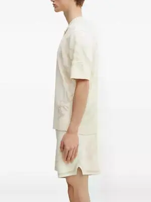 Filling Pieces Intarsia-knit Short-sleeve Shirt