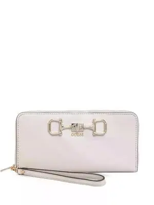 Guess Janie Logo-plaque Wallet - Neutrals