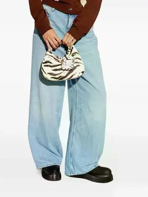 GANNI Tiger Print Knotted Tote Bag
