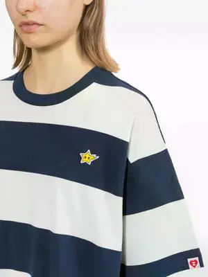 AAPE BY *A BATHING APE Apee™ A Bathing Ape® Striped T-shirt With Logo Patch