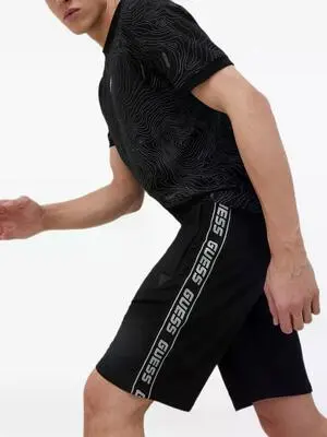Guess Logo Tape Drawstring Shorts