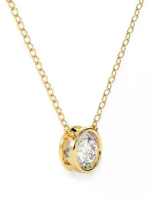 DIAMOND ESSENTIALS 14k Yellow Bezel-set Solitaire Pendant Necklace - Gold