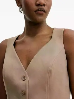 Guess Sleeveless Button-up Vest