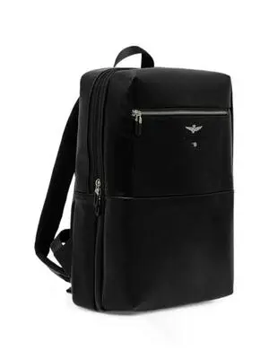 AERONAUTICA MILITARE Logo Plaque Zip Pocket Backpack