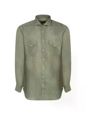 DELL'OGLIO Western-yoke Press-stud Shirt