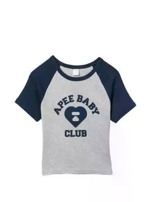AAPE BY *A BATHING APE Heart Logo Raglan Sleeve T-shirt