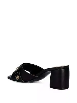 Guess Logo-embellished Block-heel Mules