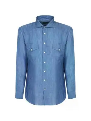 DELL'OGLIO Western-style Button-down Shirt