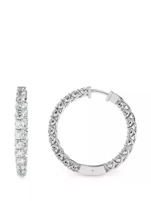 DIAMOND ESSENTIALS Lucida Diamond Hoop Earrings