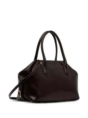 THEMOIRE Medium Talia Trunk Tote Bag - Brown