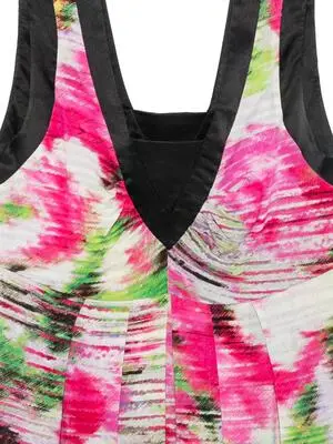 Roberto Cavalli 2000s Sleeveless V-neck Mini Dress