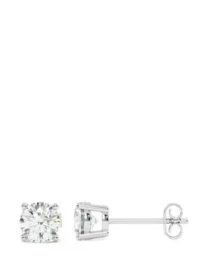 Diamond Essentials Lab-grown Diamond Solitaire Stud Earrings - Silver