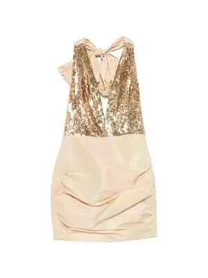 Elisabetta Franchi Sequin-embellished Ruched Mini Dress