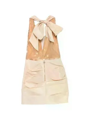Elisabetta Franchi Sequin-embellished Ruched Mini Dress